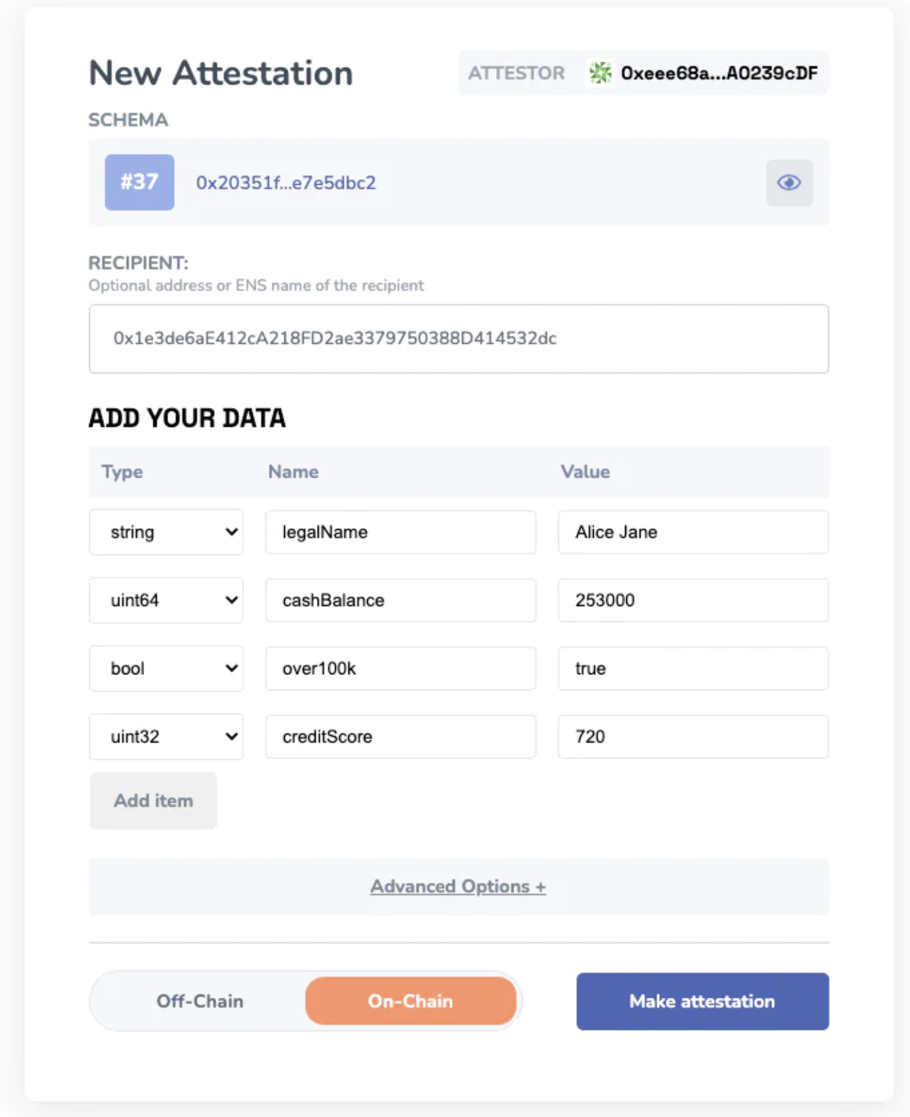 Ethereum Attestation Service